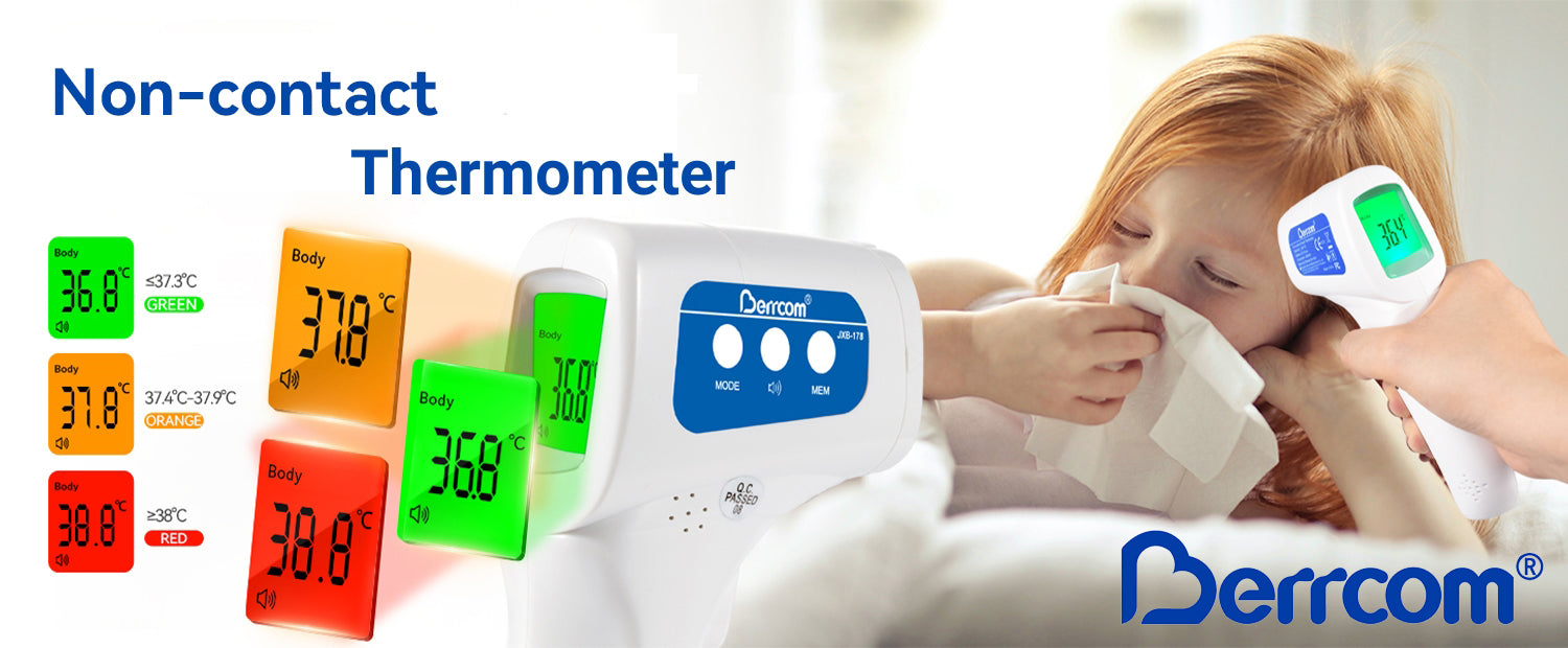 Berrcom Non Contact Infrared Forehead Thermometer.Top Thermometer ...