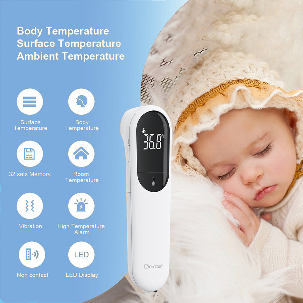 Berrcom Forehead Thermometer New Dual Probe Technology Infrared Thermo ...