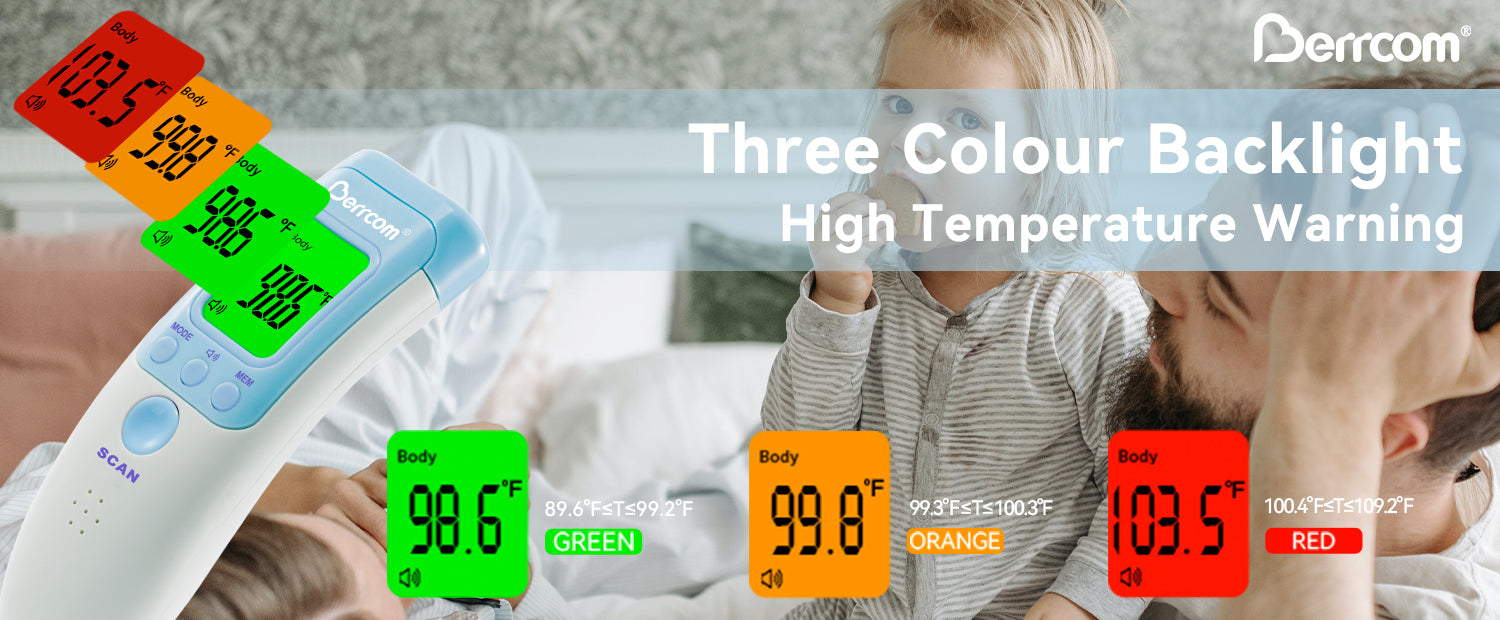 Berrcom Non Contact Infrared Forehead Thermometer.Top Thermometer ...