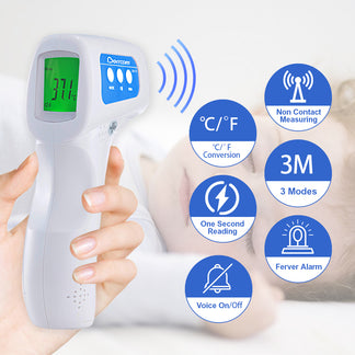 Berrcom Non Contact Infrared Forehead Thermometer for Adults and Kids ...
